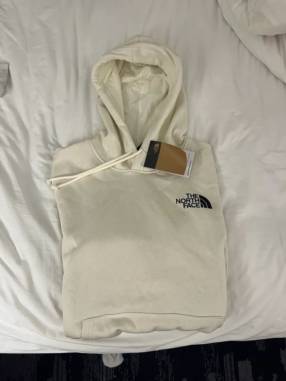 Moleton com capuz The North Face, cor creme, original, nova e importada ...