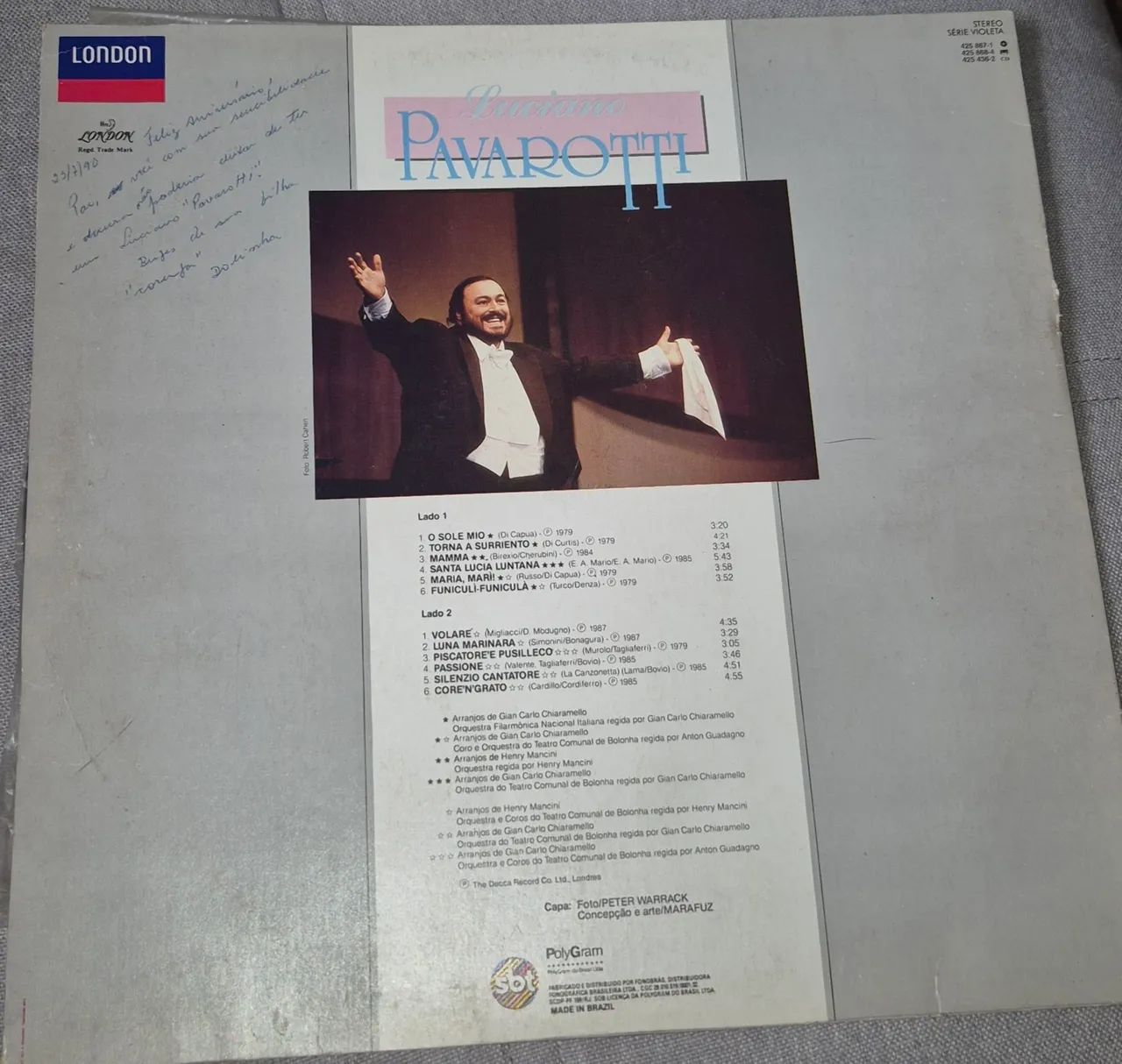 Lp Luciano Pavarotti - As Mais Belas Cancoes Napolitanas - CDs, DVDs ...