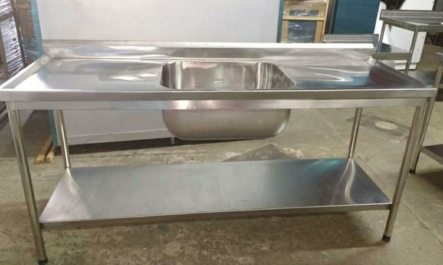 "bancada inox com pia" no Brasil