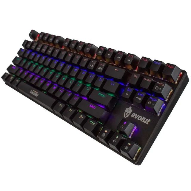 Teclado Gamer mecânico Evolut Pro Shodan EG-203RG - Periféricos e ...
