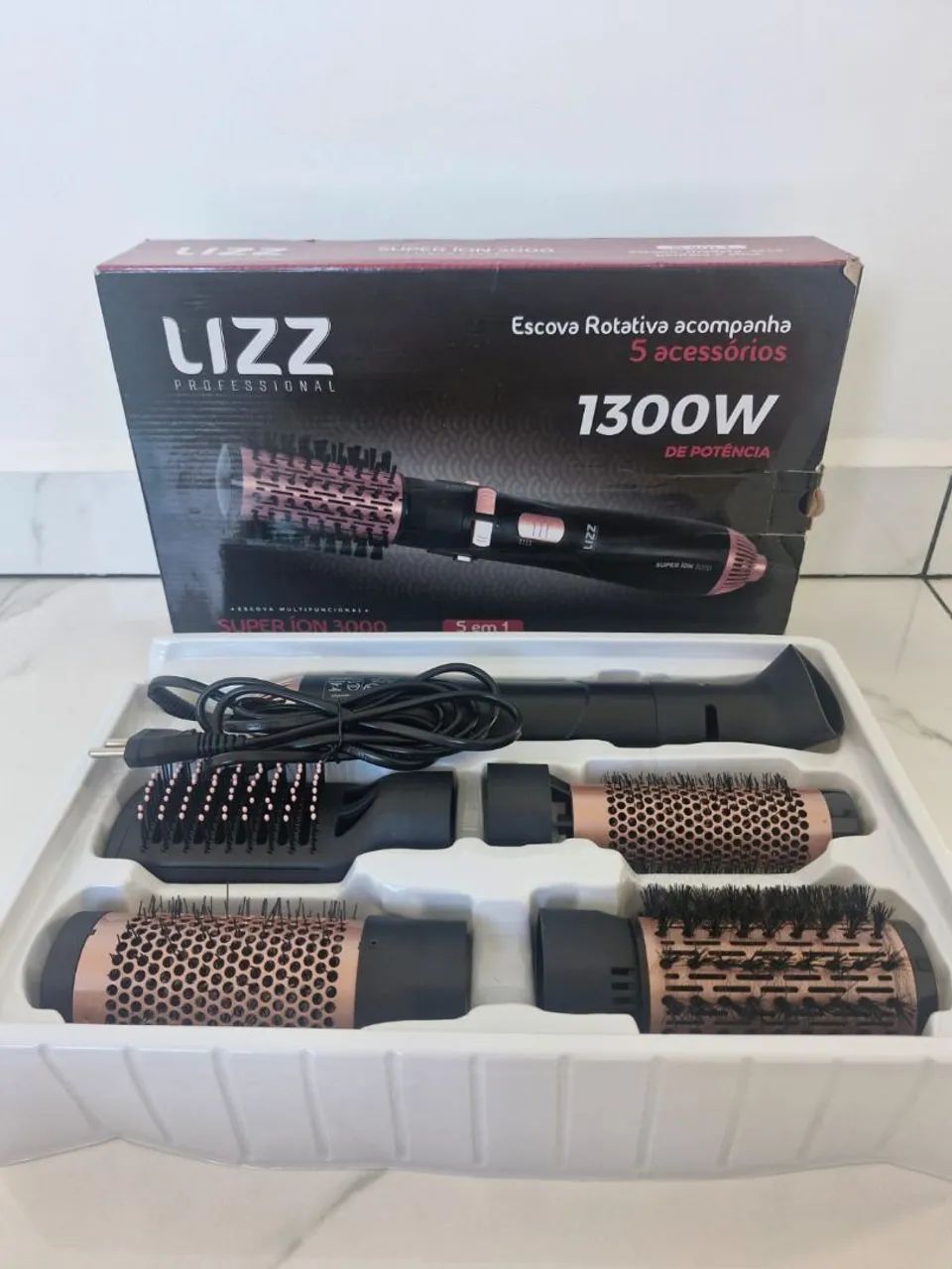 kit de escova multifuncional Lizz Professional Super Íon 3000 ...