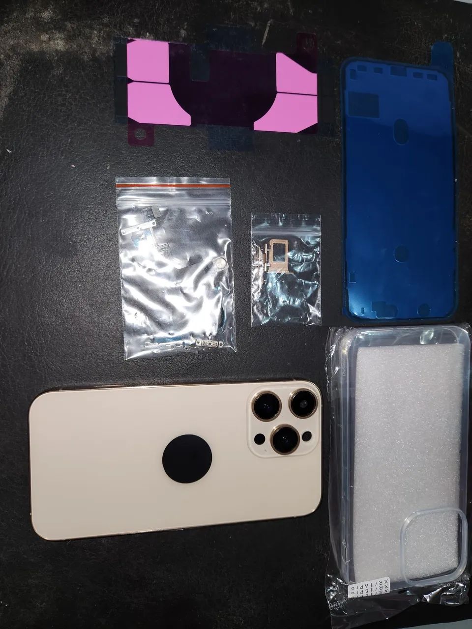 Carcaça iphone xr para 16 pro ( kit transformação xr para iphone 16 pro ...