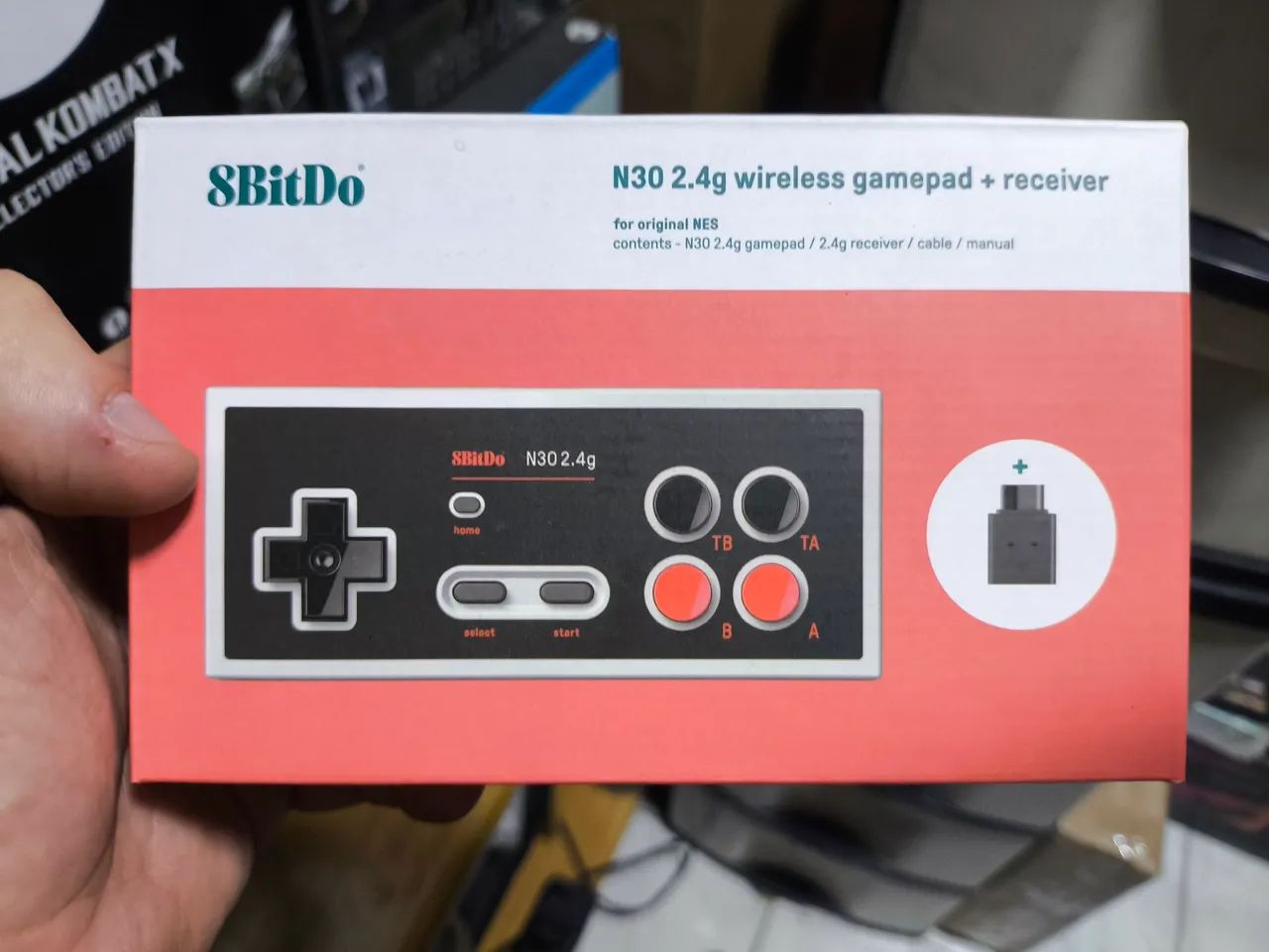 Controle 8BitDo N30 2.4G para NES - Peças e Acessórios de Vídeo Game ...
