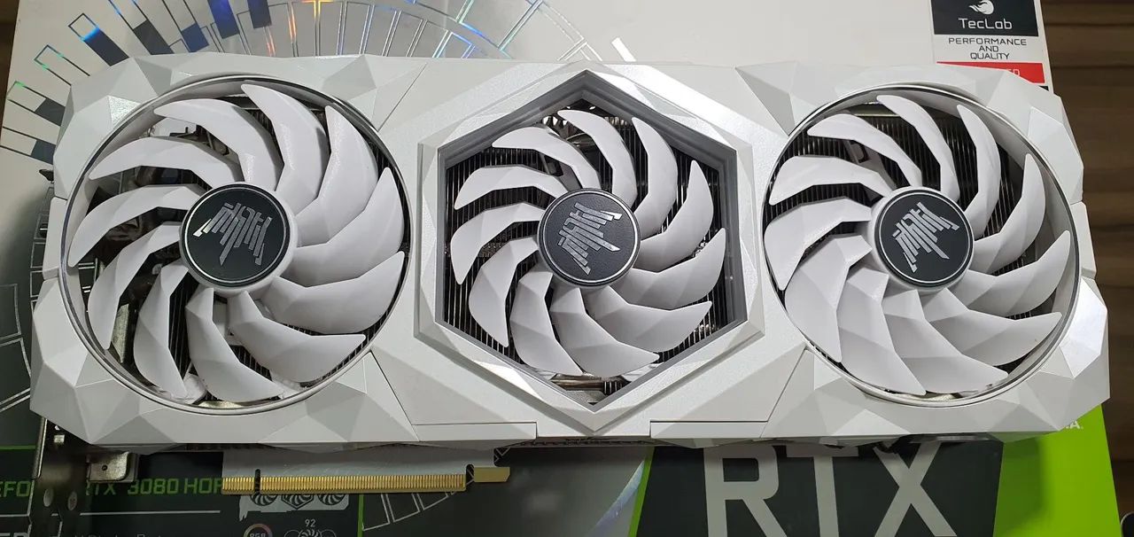 Placa de Video Nvidia Galax RTX3080 HoF Hall of Fame 10Gb Branca Top de ...