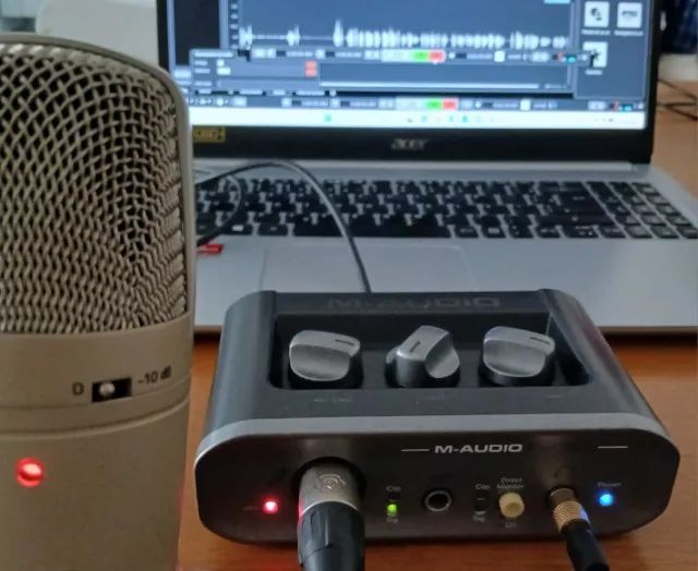 Interface de Audio M-Audio Fast Track MKII 24bits 2x2 - Equipamentos e ...