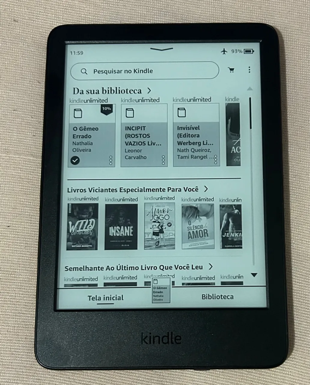 "amazon kindle" - Tablets e E-Readers no Brasil