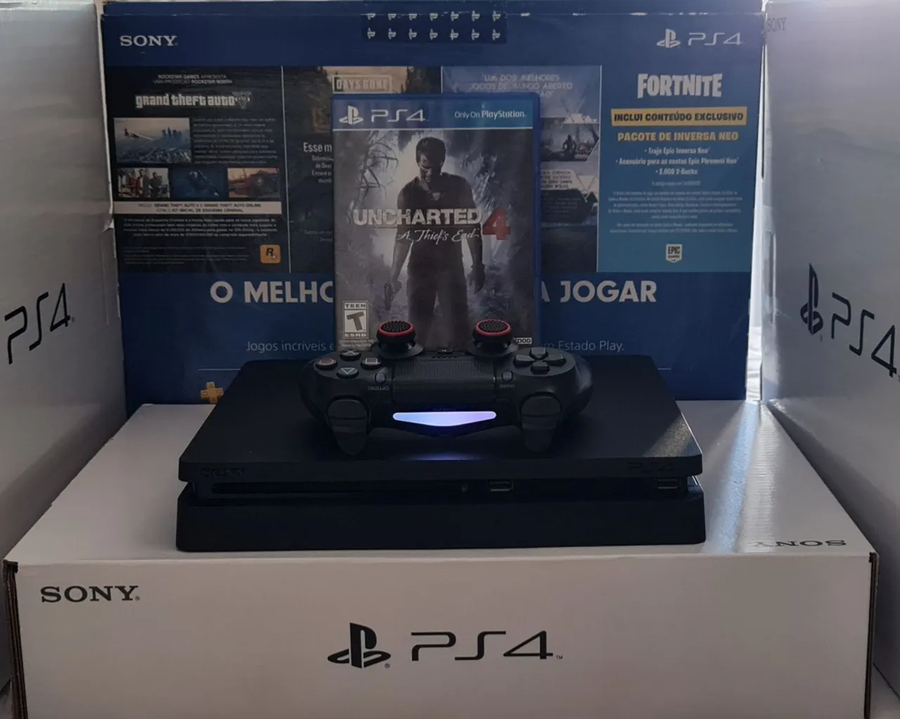 "console ps4 slim 500gb" - Consoles de Vídeo Game no Brasil