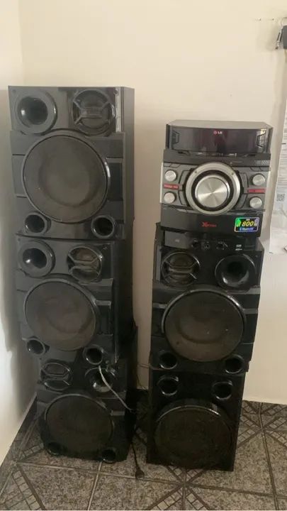 Som LG Xboom Completo com 5 Caixas Acústicas - Aparelhos de Som - Vila ...