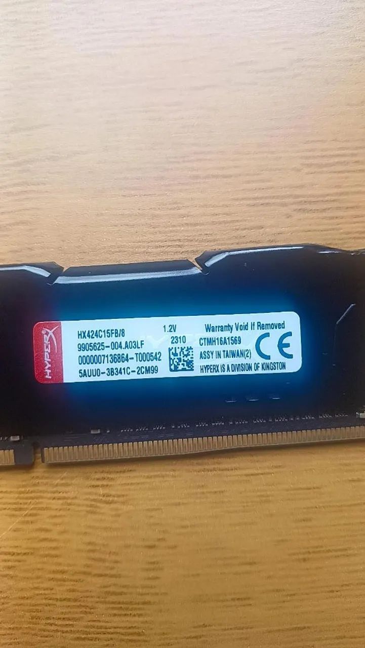 Memória Ram ddr4 8gb Fury Hyperx - Memória RAM - Guarantã do Norte ...
