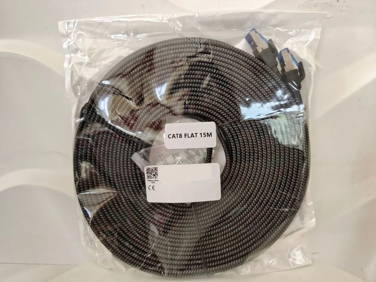 Cabo de Rede Blindado Cat 8, 15 Metros - 40Gbps 2000MHZ - SUERIXN ...