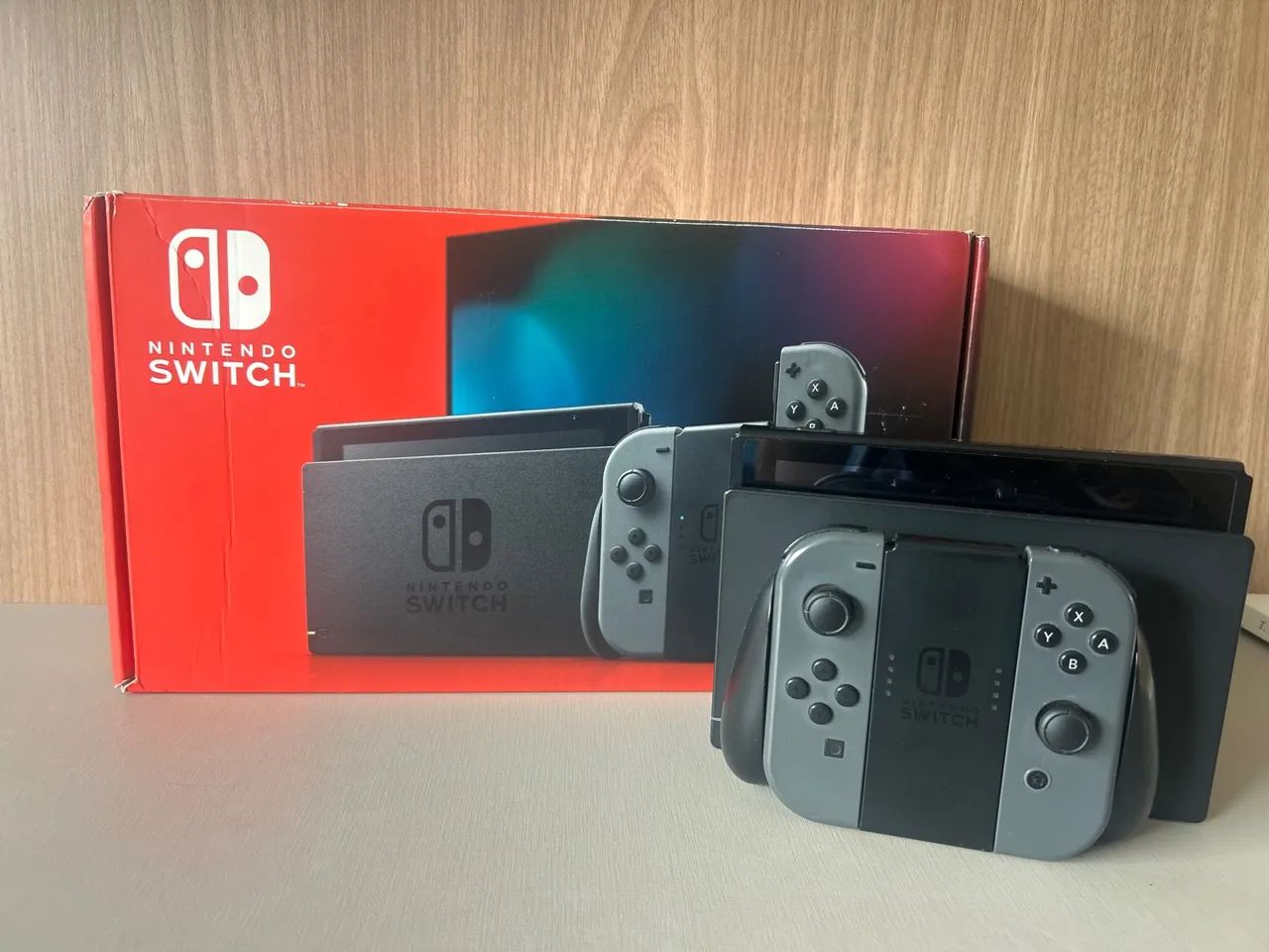 Nintendo Switch (Cor cinza) usado, mas em excelente estado! - Consoles ...