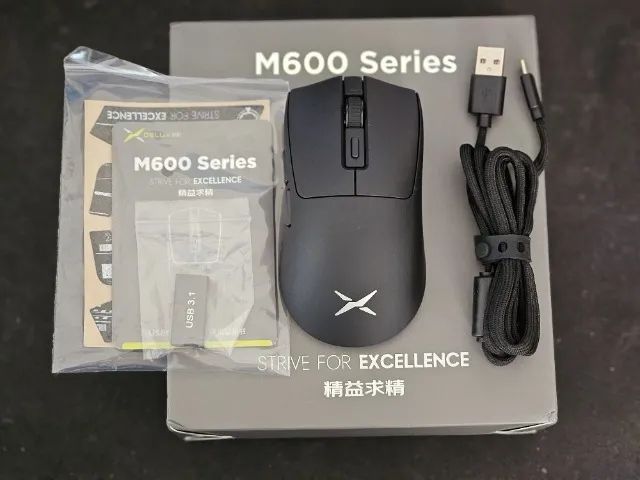 Mouse Gamer Sem Fio Delux M600 Pro Paw3395 Novo na caixa - Periféricos ...