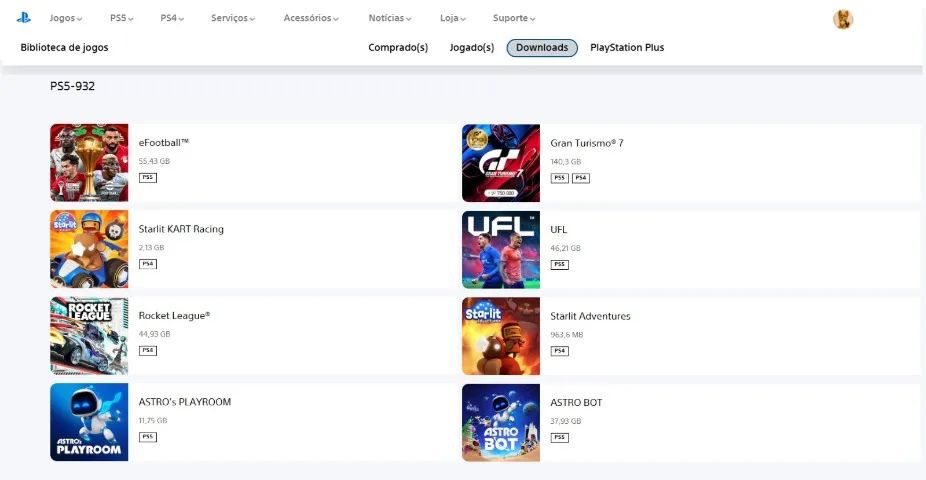 Gran Turismo 7 PS5 + Astrobot 1 e 2 + Timaços no Efootball e UFL ...