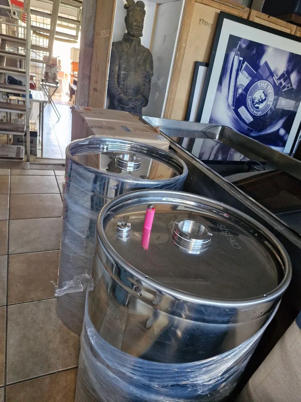 Tambor 200 litros de aço inox 304 - Gastronomia e Hotelaria - Ouro ...