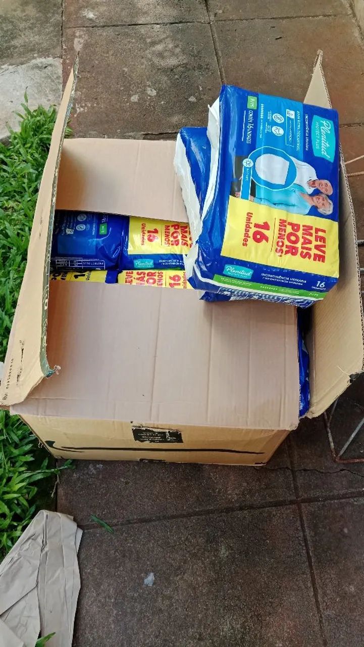 Fralda geriatrica. Roupa intima descartavel. 20 pacotes de 16 unidades ...