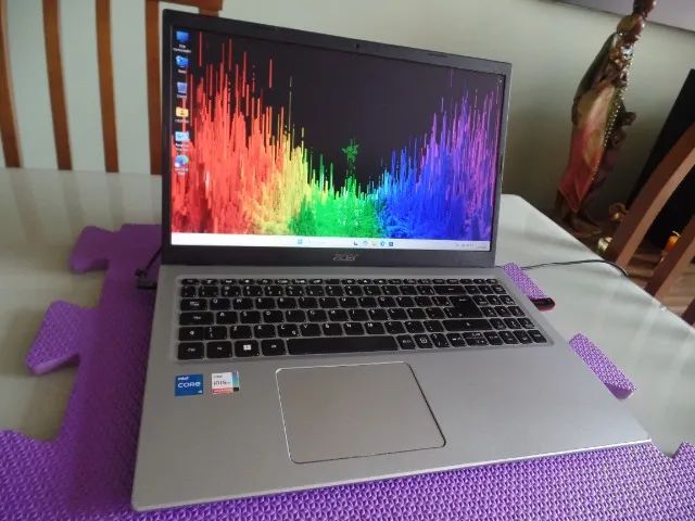 Notebook Acer intel Core i5-1135G7 (11Th)\Tela led 15.6\8 núcleos ...
