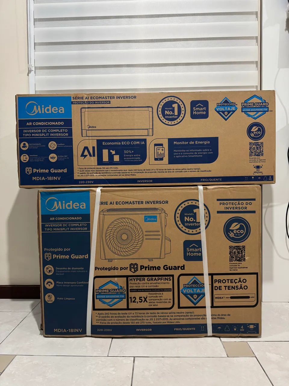 Ar Condicionado Midea Inverter 18.000 BTUs Quente/Frio - Novo Lacrado ...