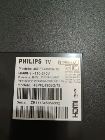 "tv philips 46 polegadas" no Brasil