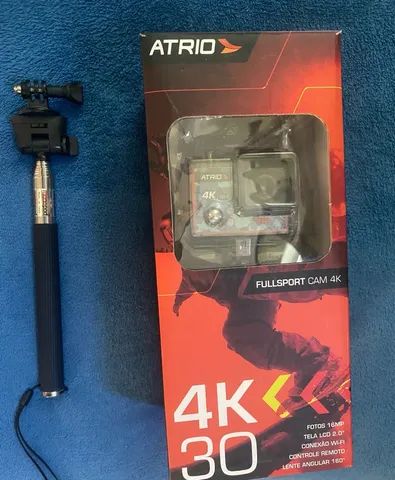 Câmera de ação Atrio Fullsport 4K com Kit - Câmeras e Filmadoras - Vila ...