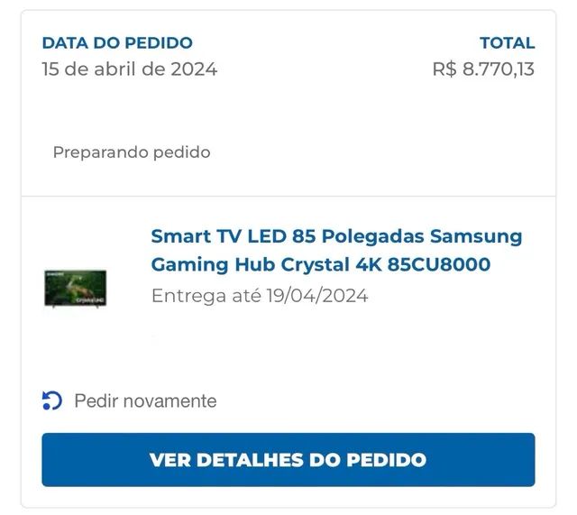 "tv de 85 polegadas 4k" no Brasil