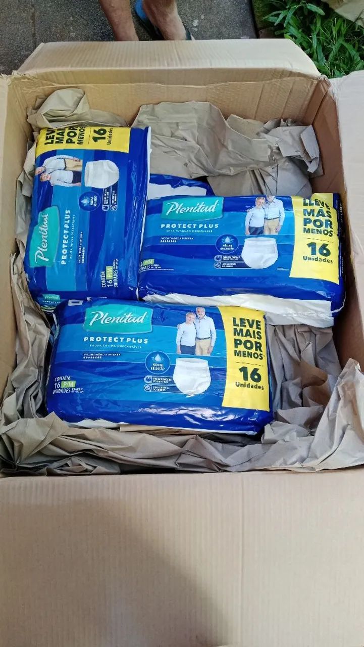 Fralda geriatrica. Roupa intima descartavel. 20 pacotes de 16 unidades ...