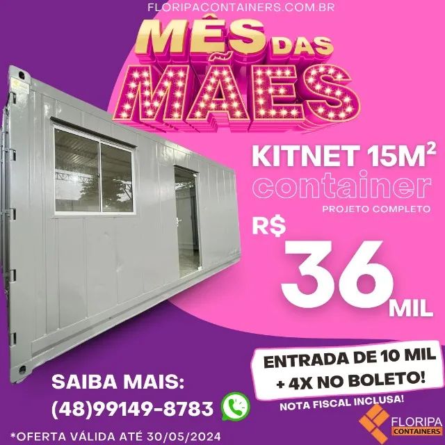 "kitnet container" no Brasil