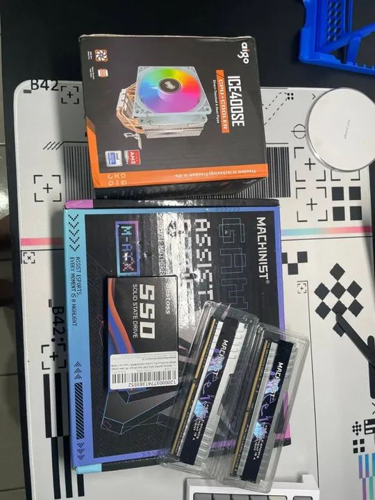 Kit xeon upgrade( placa mãe pr9 x99,xeon 2666v3, 2x8gb ram, ssd 256gb ...