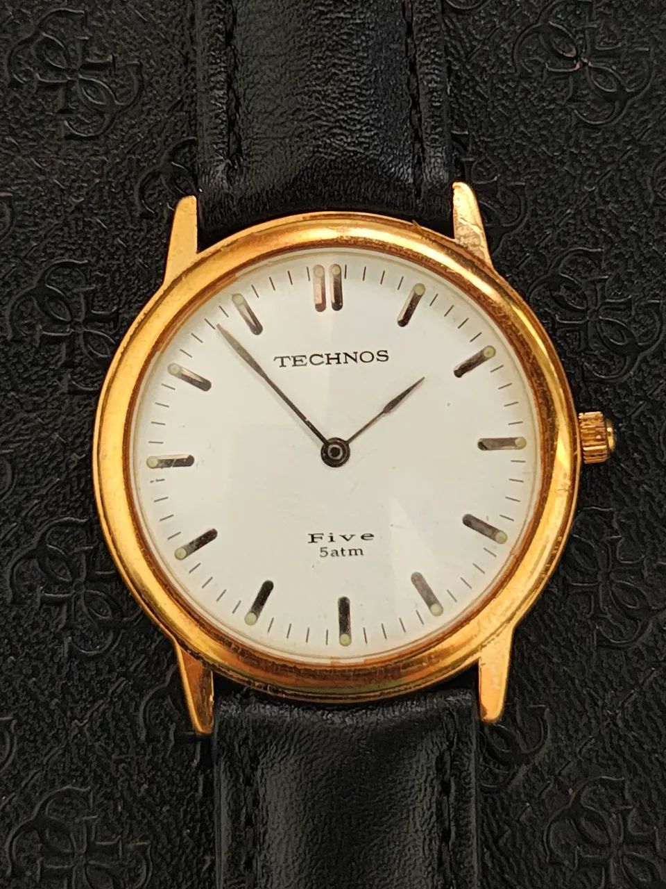 RELÓGIO TECHNOS Five Ultra slim VINTAGE Quartz Clássico - Acessórios ...