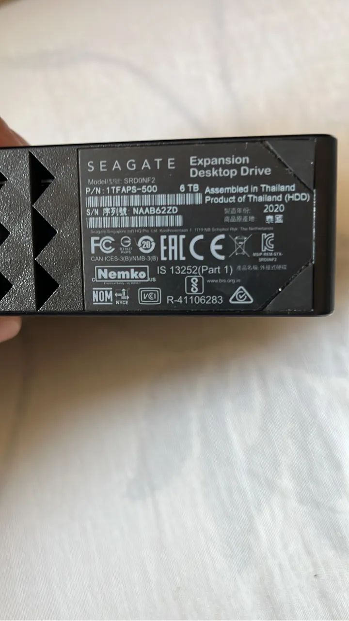 HD EXTERNO 6TB SEAGATE - Armazenamento - Plano Diretor Sul, Palmas ...