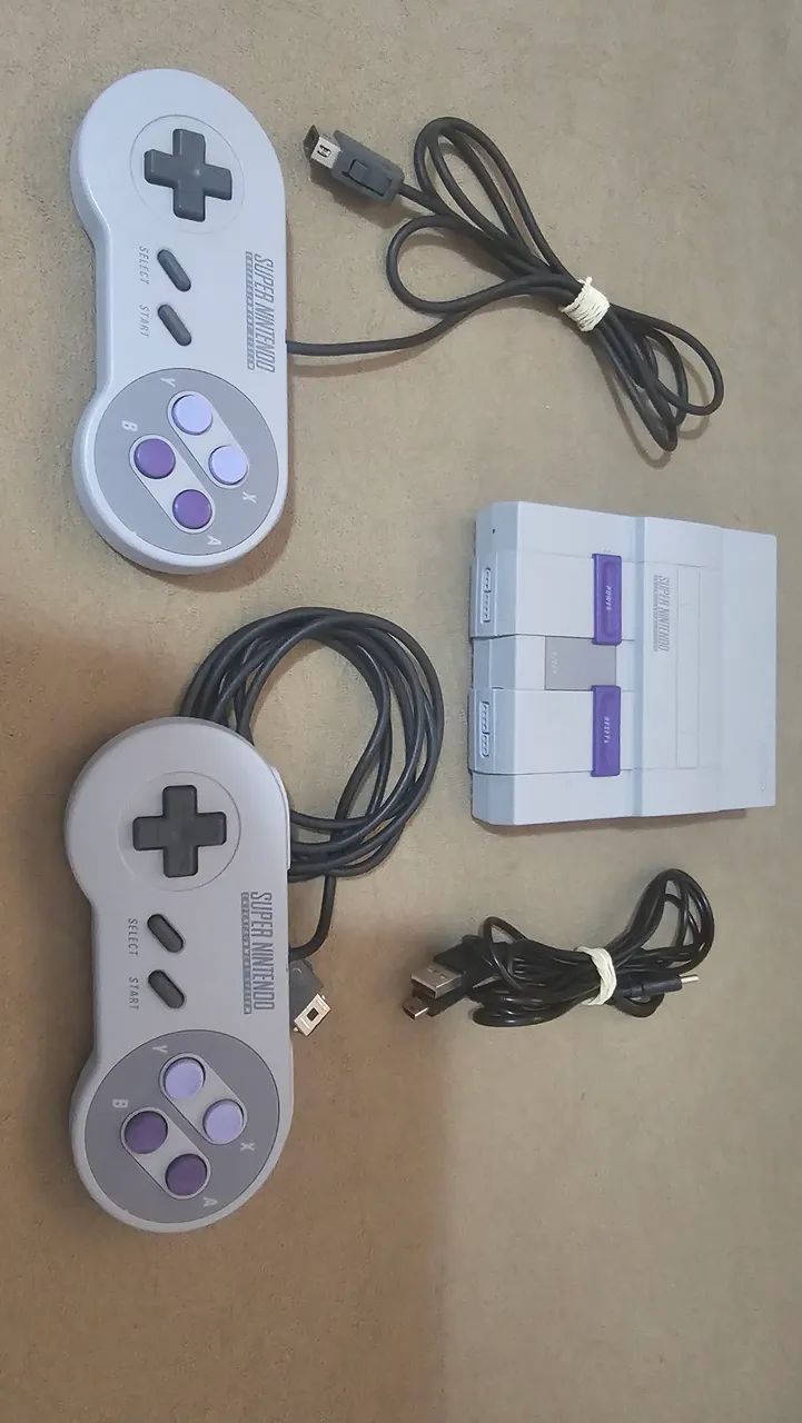 SUPER NINTENDO CLASSIC MINI ORIGINAL LOTADO DE JOGOS - Consoles de ...