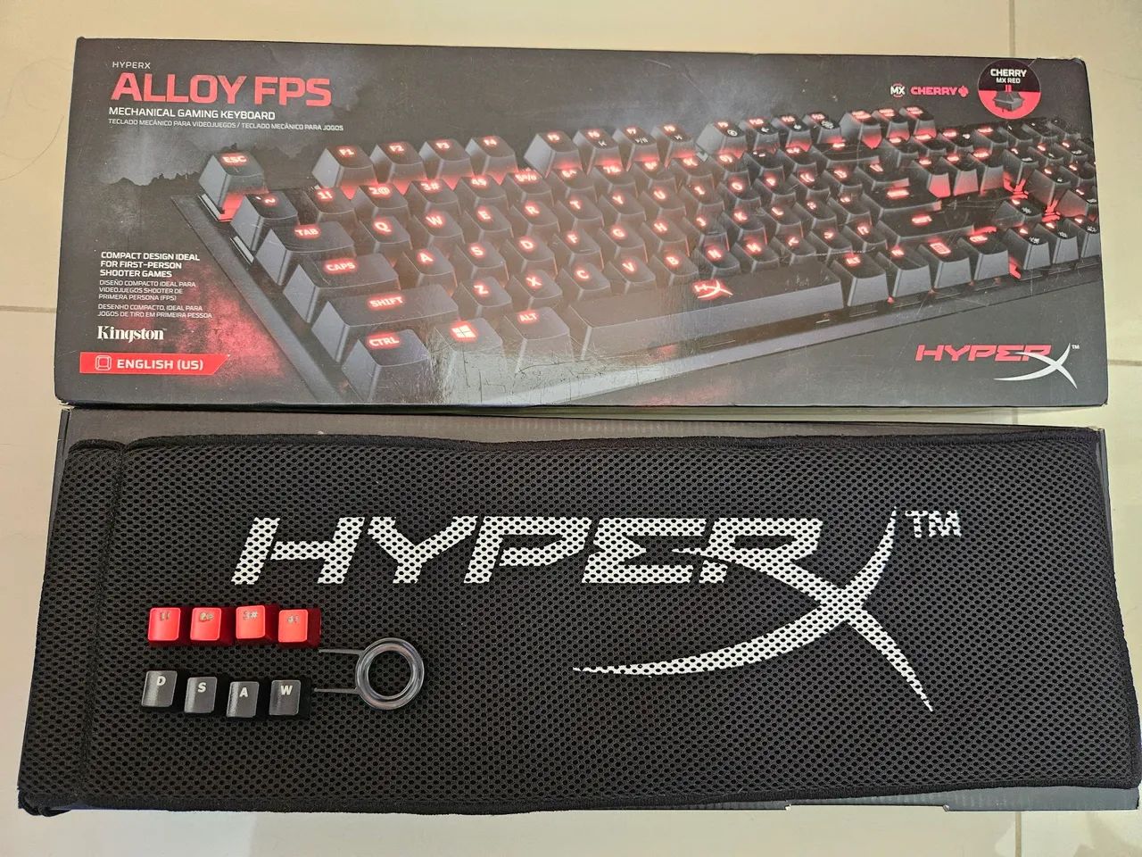 Teclado Mecânico HyperX Alloy FPS RGB - Switch Silver Speed | Estrutura ...