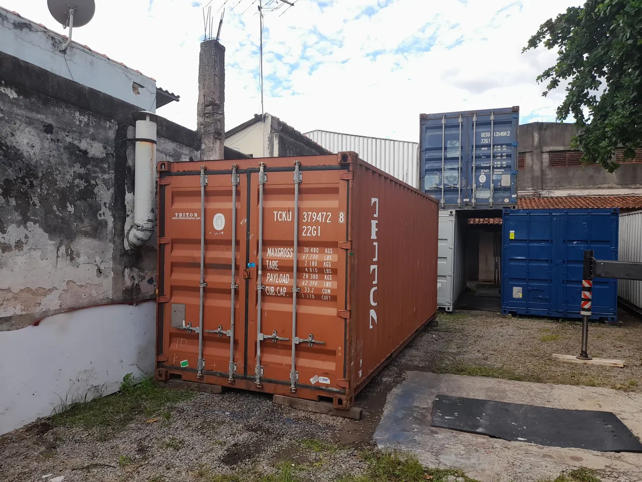 "container 20 pes" no Brasil
