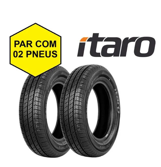 Par de Pneus Aro 14 Itaro 175 x 65 Street_Mont+Balanc+Bicos Grátis_Aceito Cartão - Carros, vans ...