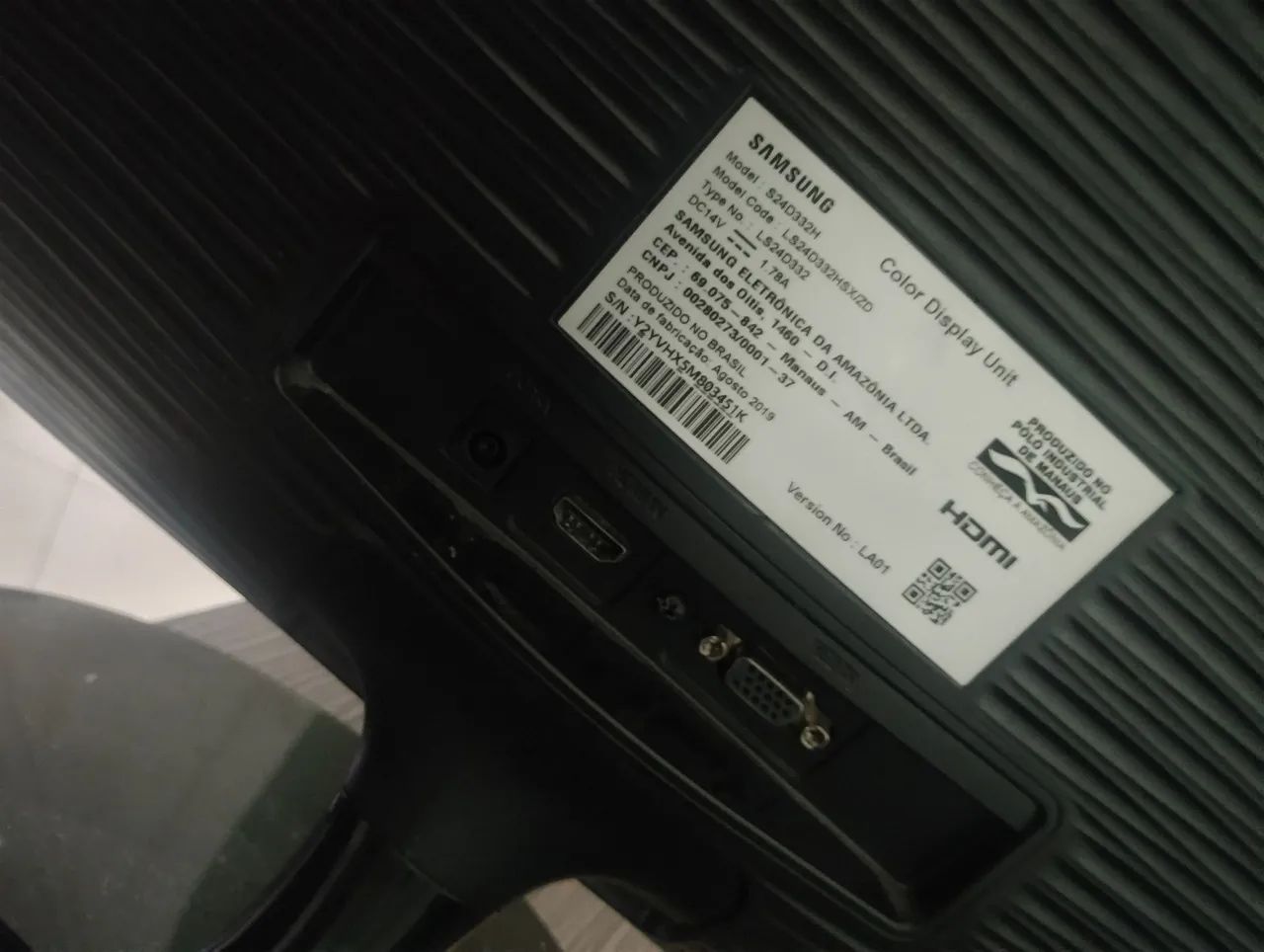 Monitor Gamer Samsung S24D332H 24? LED Full HD - HDMI 75Hz 1ms - Monitores - Centro, São João de ...