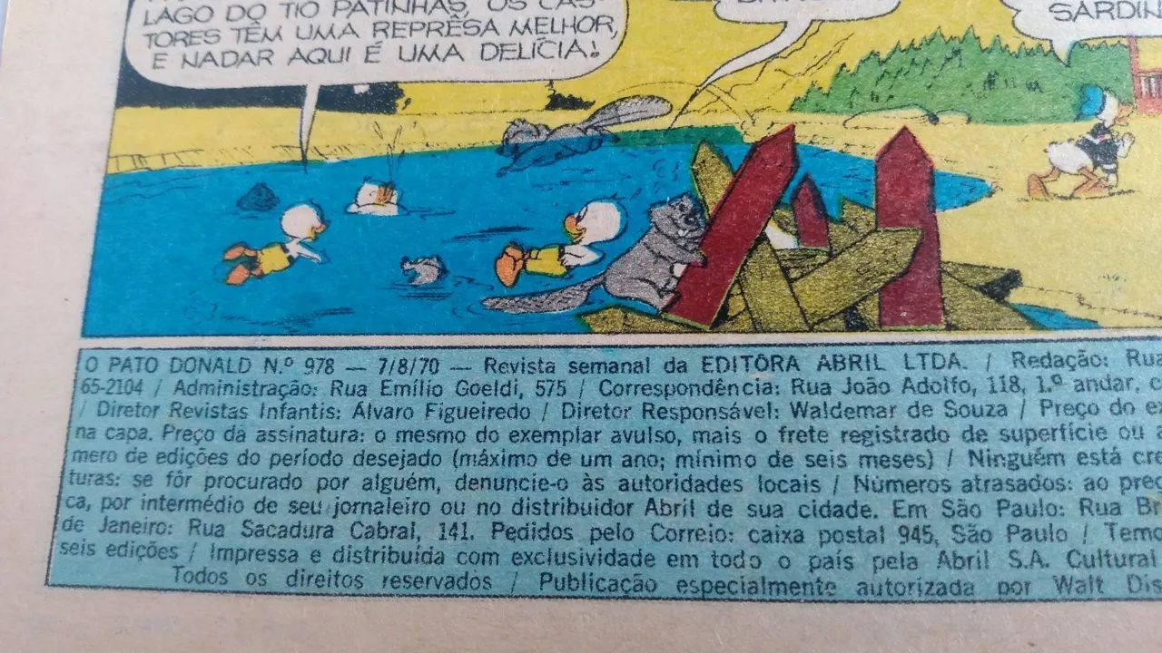 Gibi antigo Pato Donald número 978 de 1970. - Livros e revistas ...