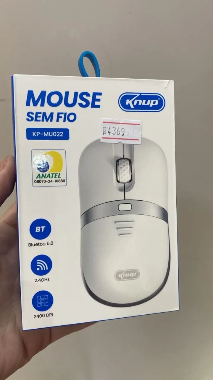Mouse Sem Fio Bluetooth KP-MU022 - Recarregavel Ergonômico, Silencioso ...