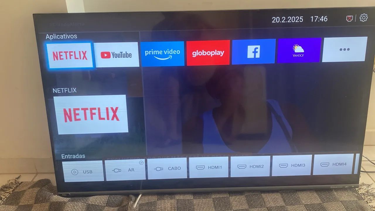 TV 50 polegadas philco Smart 4K detalhe linhas fininhas - TVs - Parque Oeste Industrial, Goiânia ...