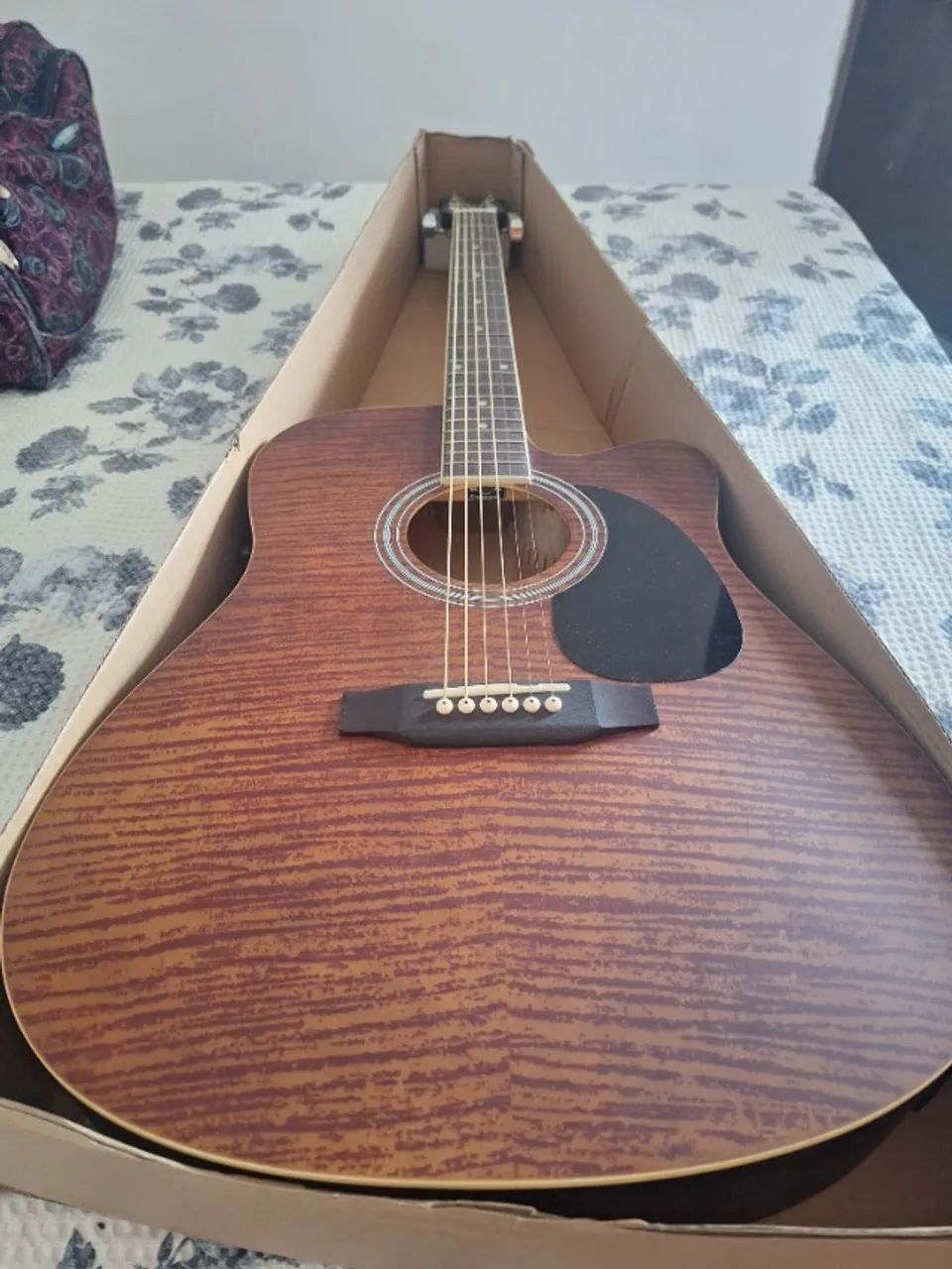 VIOLÃO ELÉTRICO VOGGA VCK370 MF FOLK AÇO - Instrumentos musicais - Asa ...