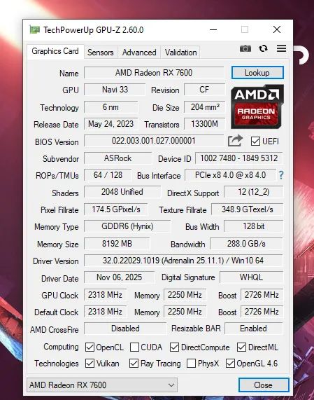Rx 7600 8gb Steel Legend - Placas de Vídeo - Nova Metrópole (Jurema ...