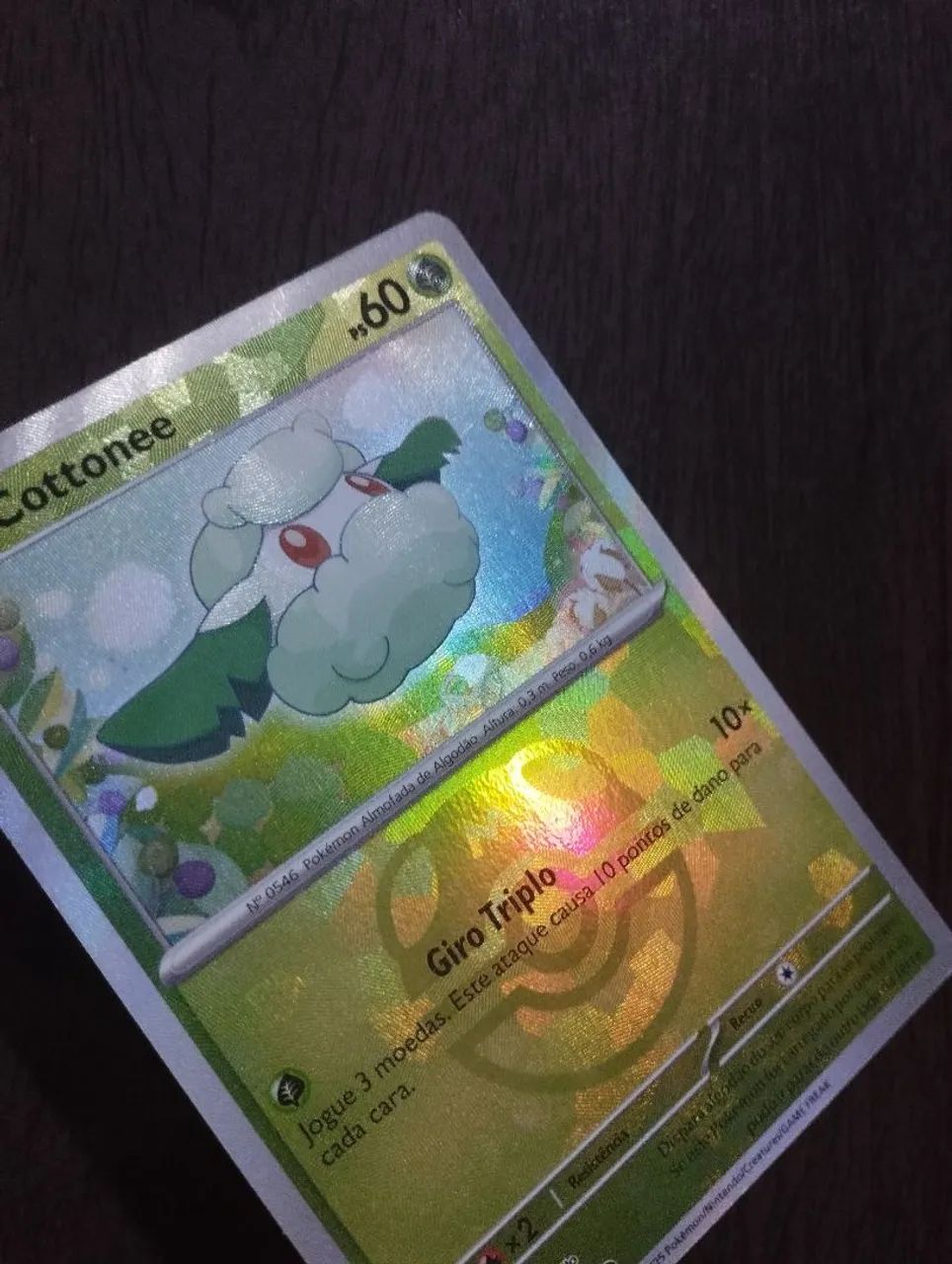 ? Carta Pokémon Cottonee Rara Holográfica - Item de Colecionador ...