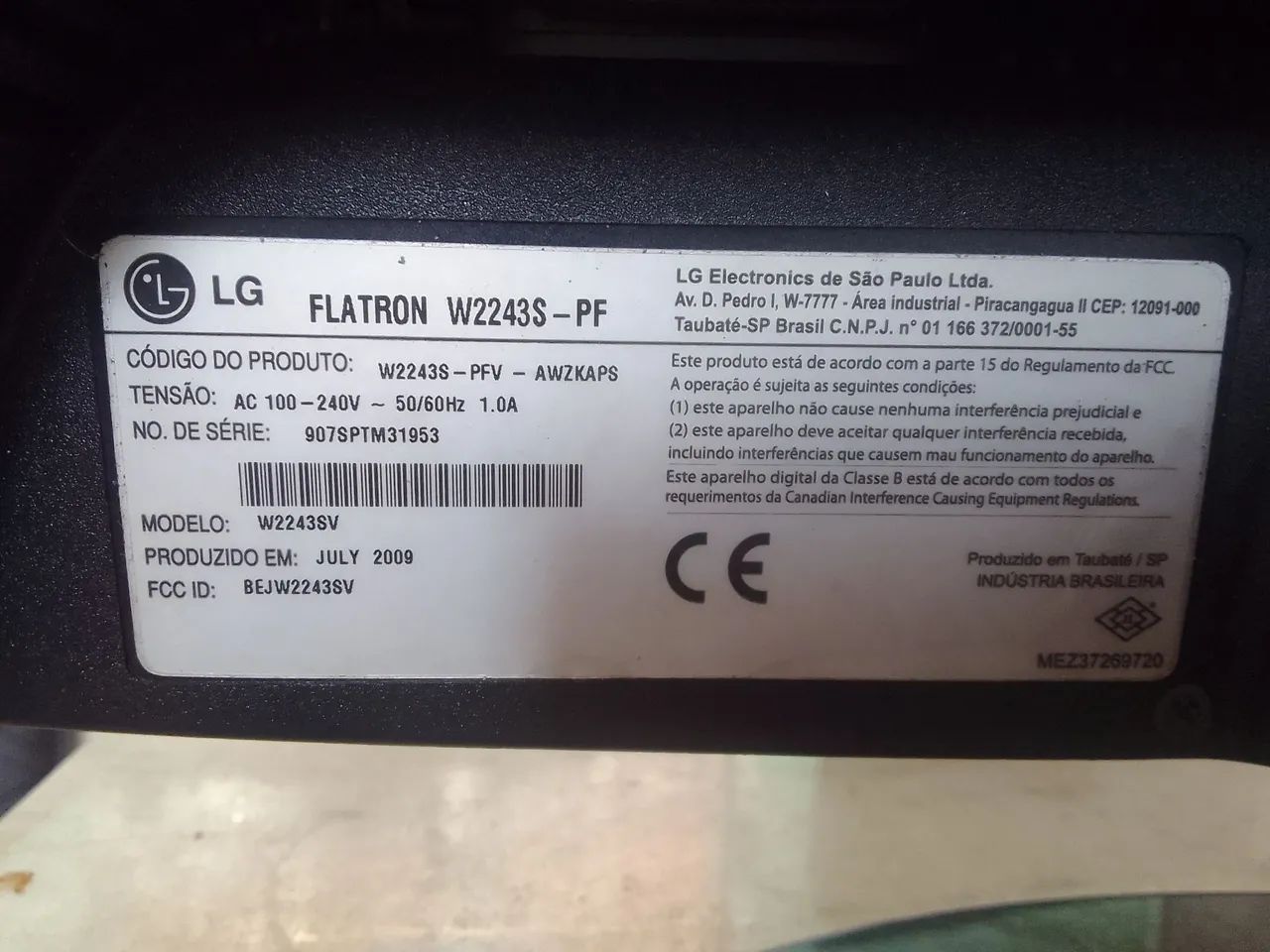 Monitor LG Flatron W2243S - Monitores - Boca do Rio, Salvador ...