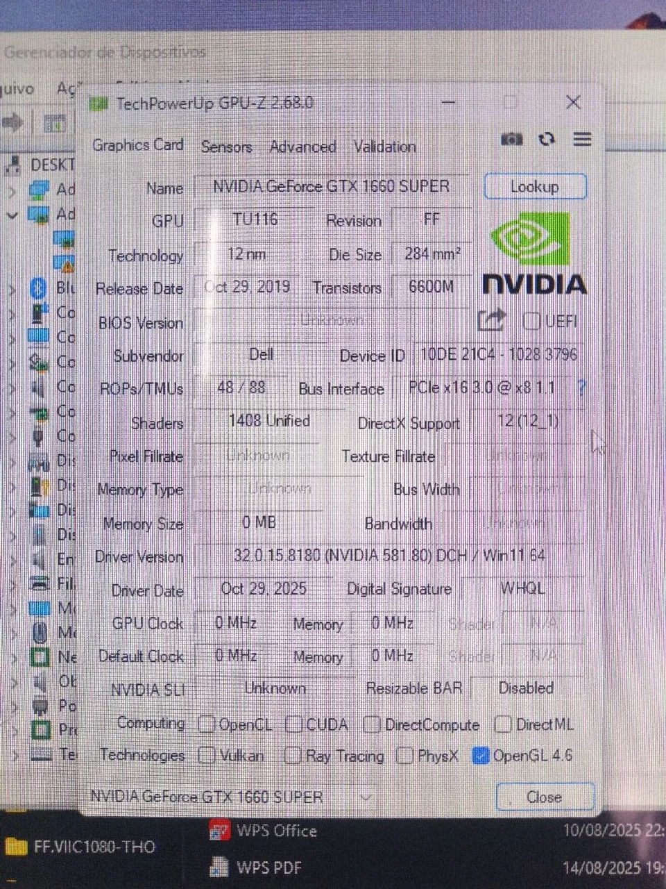 Placa de vídeo nvidia GTX 1660 super. - Placas de Vídeo - Barreiro, Belém 1471181769 | OLX