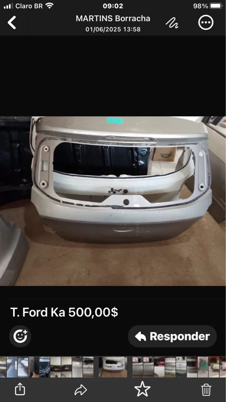Tampa Ford Ka - Peças para carros, vans e utilitários - Estação Nova ...
