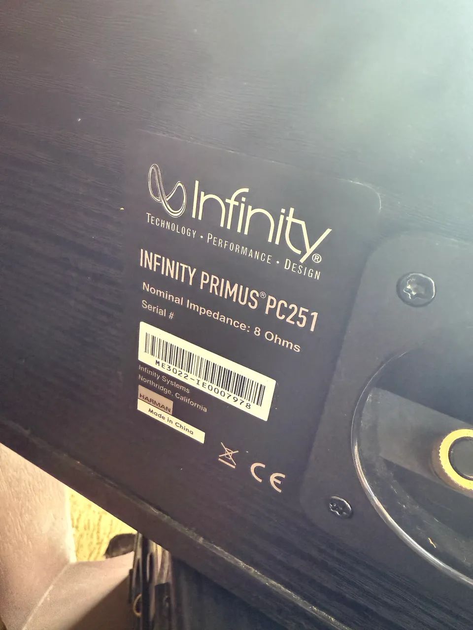 Caixas de som Harman Infinity Primus P143 e PC251 - Aparelhos de Som ...
