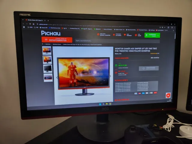 "monitor aoc 75hz freesync" - Monitores no Brasil