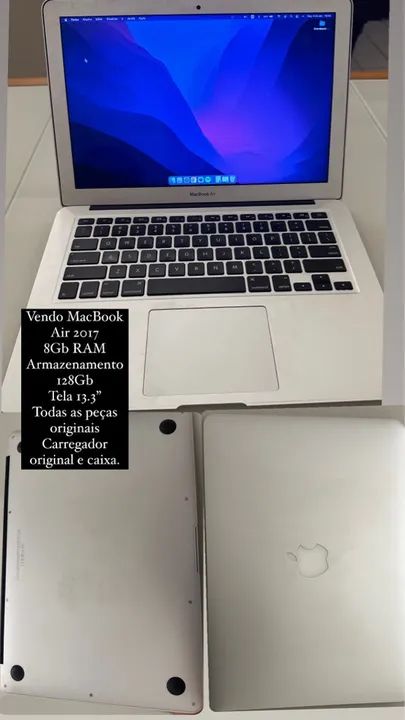 MacBook Air 2017 8GB RAM 128GB - Original - Notebooks - Horto, Teresina 1377455234 | OLX