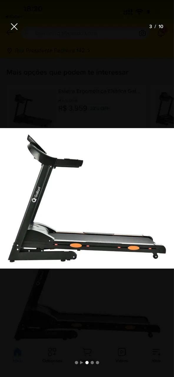 esteira ergométrica gallant elite 3.0 hp - Academia e Exercícios - Ingá ...