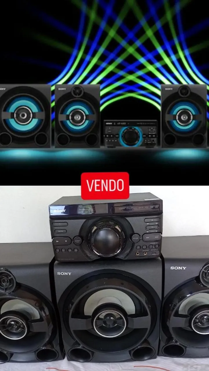 "mini system sony mhc m80d" - Aparelhos de Som no Brasil