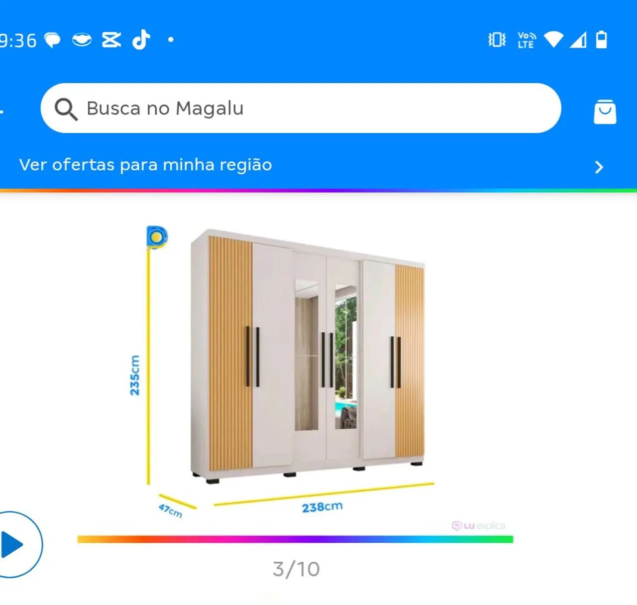 Guarda-Roupa com design moderno e amplo espaço interno - Armários e ...