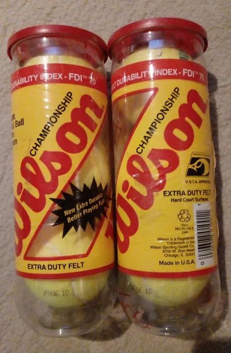 2 packs de Bolas de Tênis da marca Wilson - Esportes de Quadra e Ao Ar ...